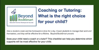 Selecting the Right Support: Tutoring vs. Executive Function Coaching